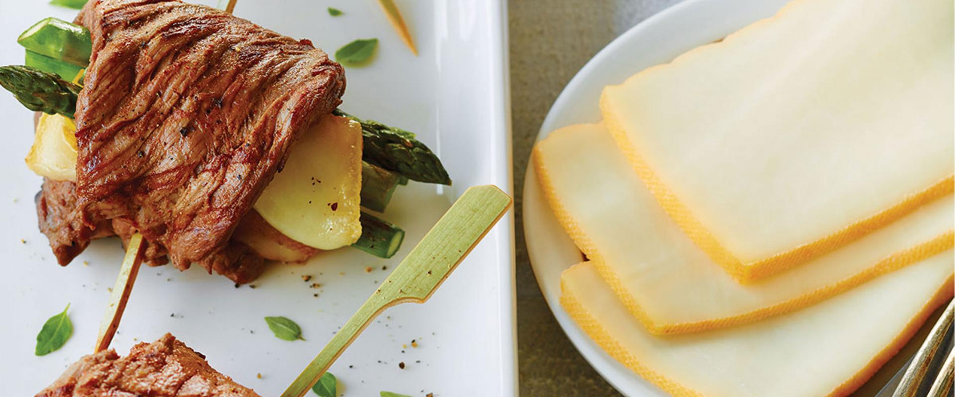 OKA cheese raclette stuffed skirt steak | OKA